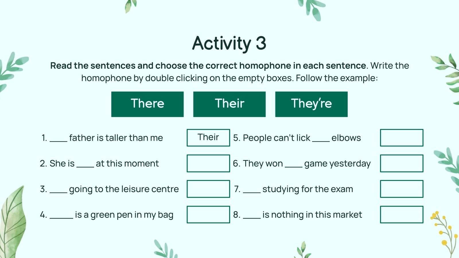 Language Arts Activities for Elementary: Homophones