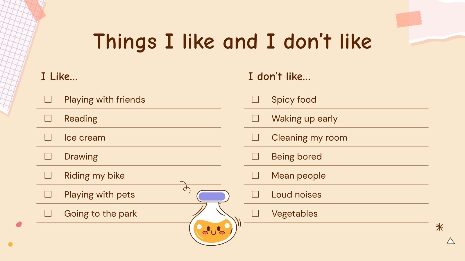 All About Me Presentation