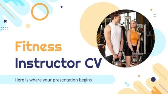 Fitness Instructor CV Presentation