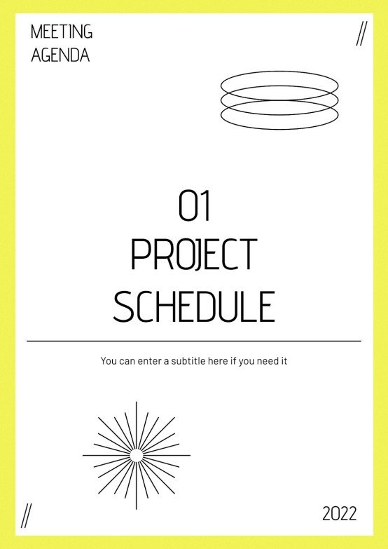 Printable Club Meeting Agenda Presentation