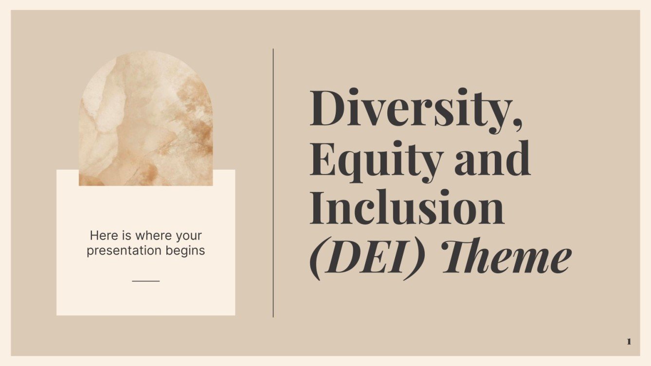Diversity, Equity and Inclusion (DEI) Theme Presentation