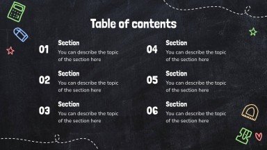 Simple Blackboard Background Lesson Presentation