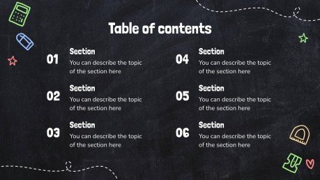 Simple Blackboard Background Lesson Presentation