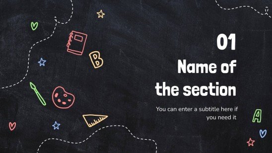 Simple Blackboard Background Lesson Presentation