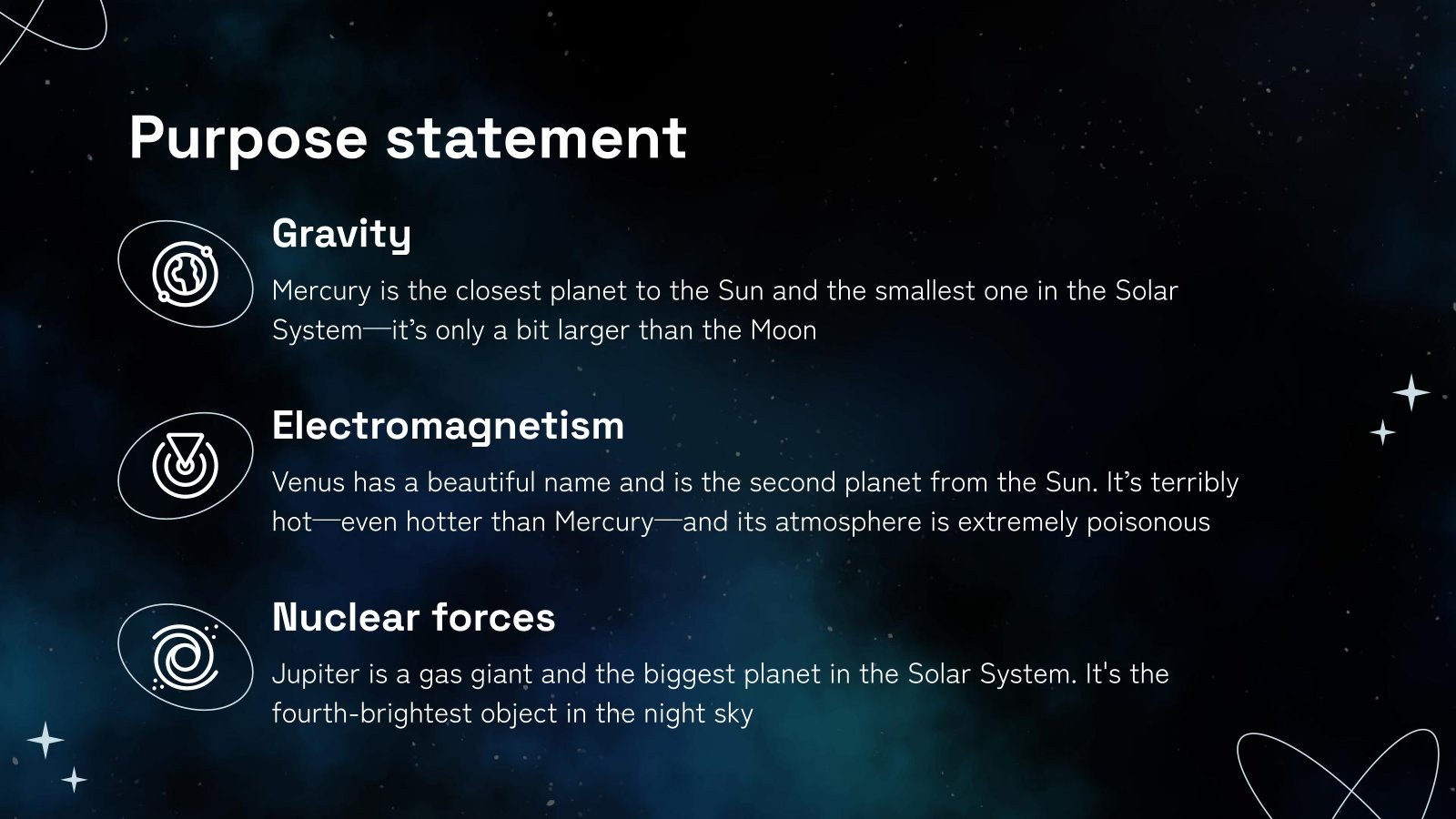 Cosmic Forces Thesis Defense Presentation