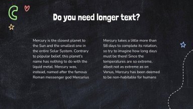 Simple Blackboard Background Lesson Presentation