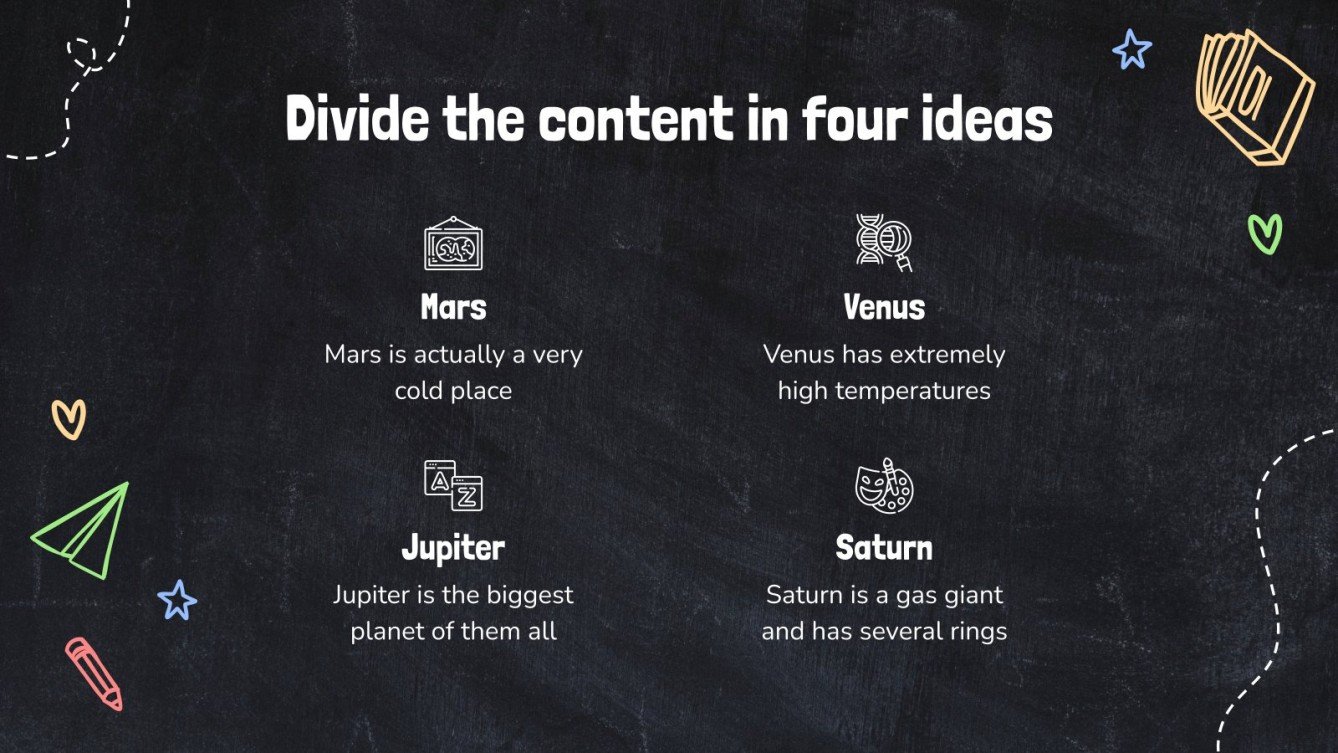 Simple Blackboard Background Lesson Presentation