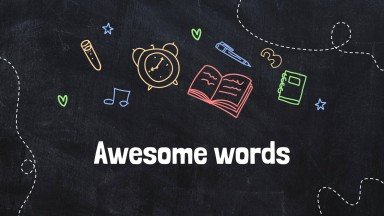 Simple Blackboard Background Lesson Presentation