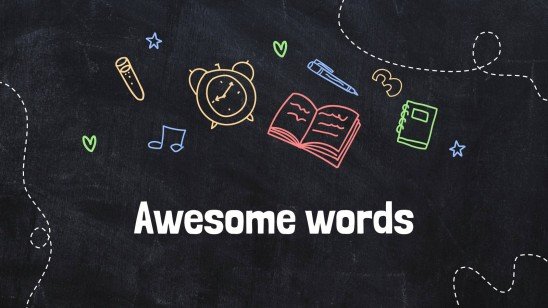 Simple Blackboard Background Lesson Presentation