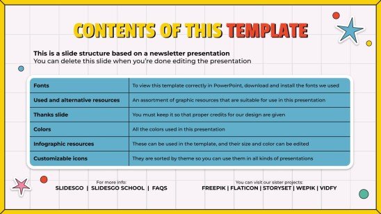 Cartoon Style Sports Newsletter Presentation