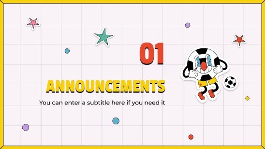 Cartoon Style Sports Newsletter Presentation