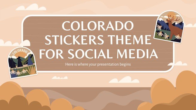 Colorado Stickers Theme for Social Media Presentation