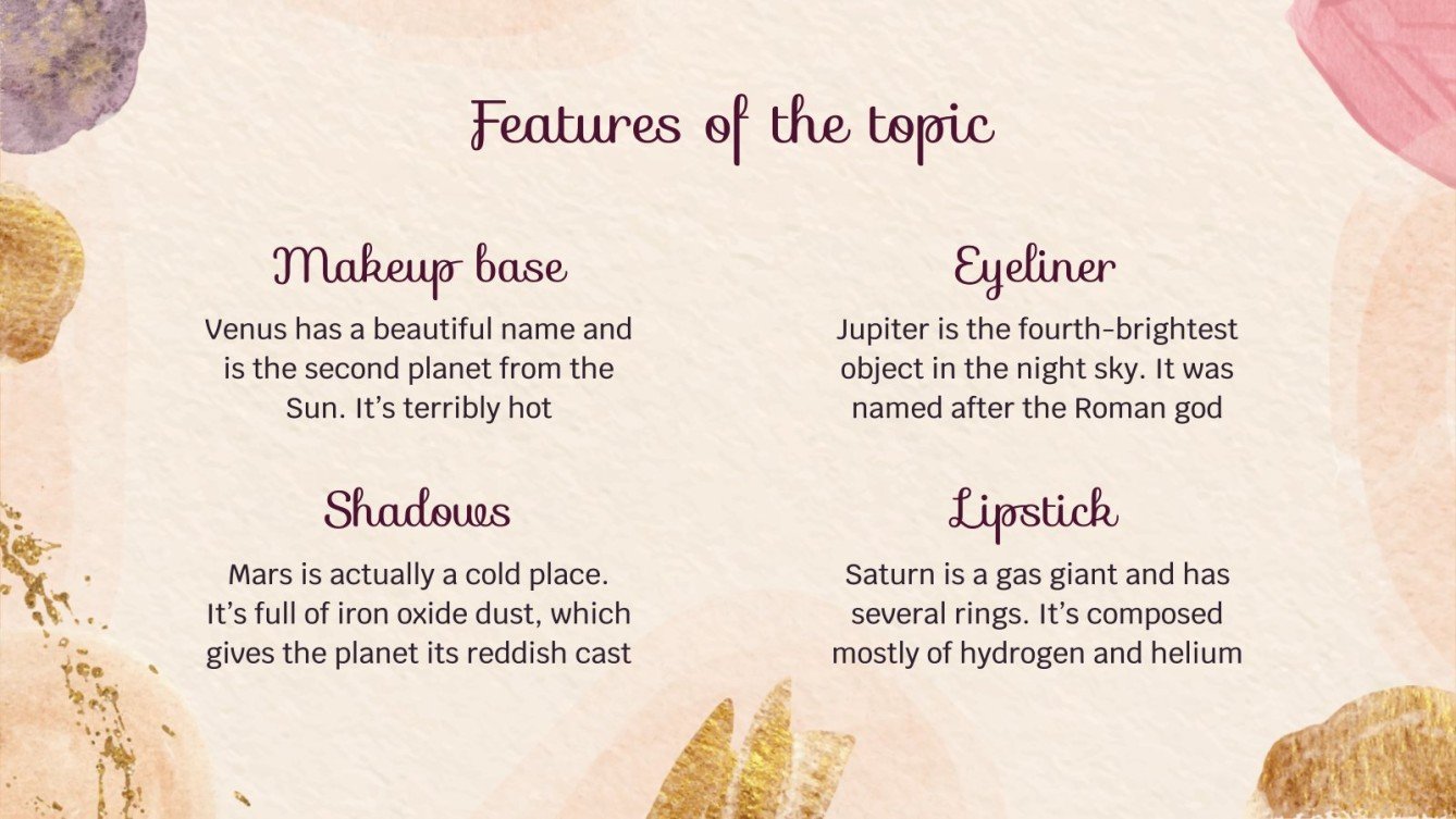 Self Makeup Workshop Presentation