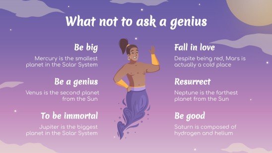 Ask a Wish to the Genie Minitheme Presentation