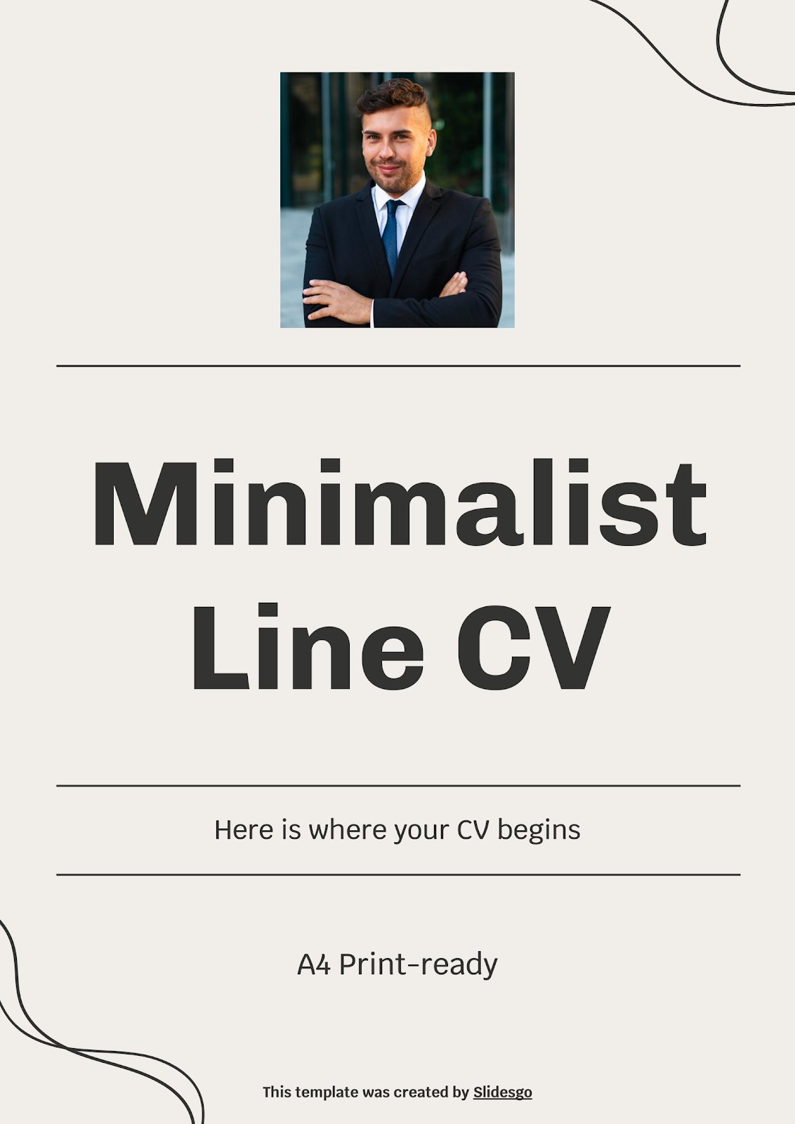 Minimalist Lines CV Presentation