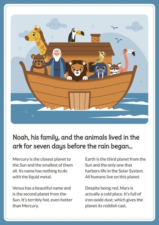 Noah's Ark Storybook for Kids Presentation