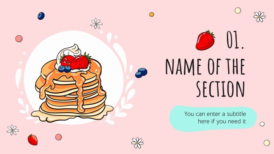 Presentación Minitema dibujado a mano de Anime Chibi Pancake