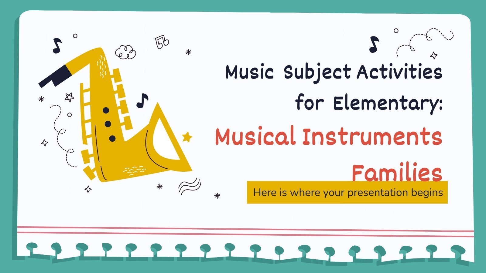 Music Subject Activities: Musical Instruments Families