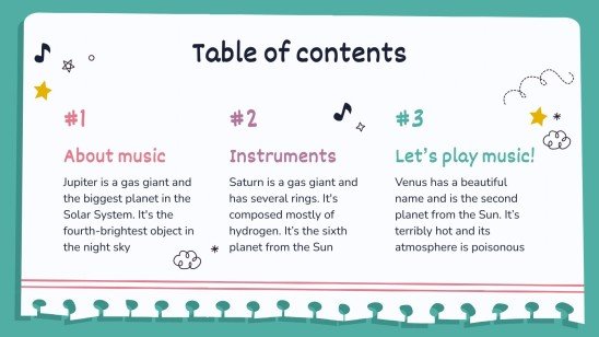 Music Subject Activities: Musical Instruments Families
