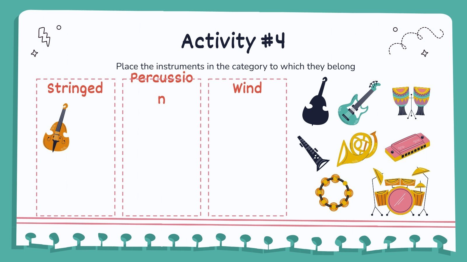 Music Subject Activities: Musical Instruments Families