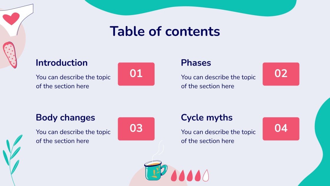 Menstrual Cycle for Elementary Presentation