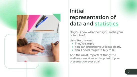 Data and Statistics Presentation