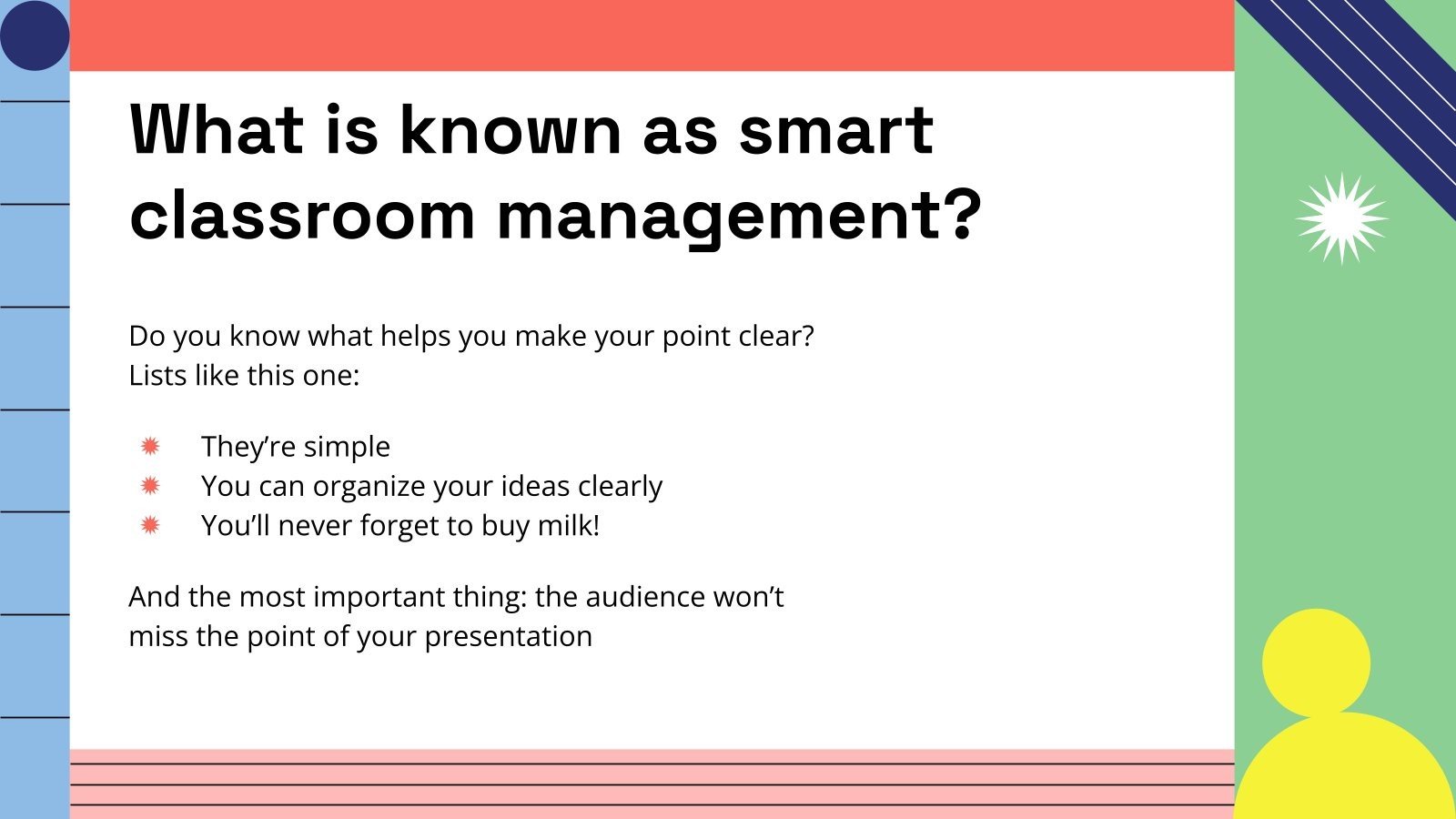 Smart Classroom Management Strategies Presentation