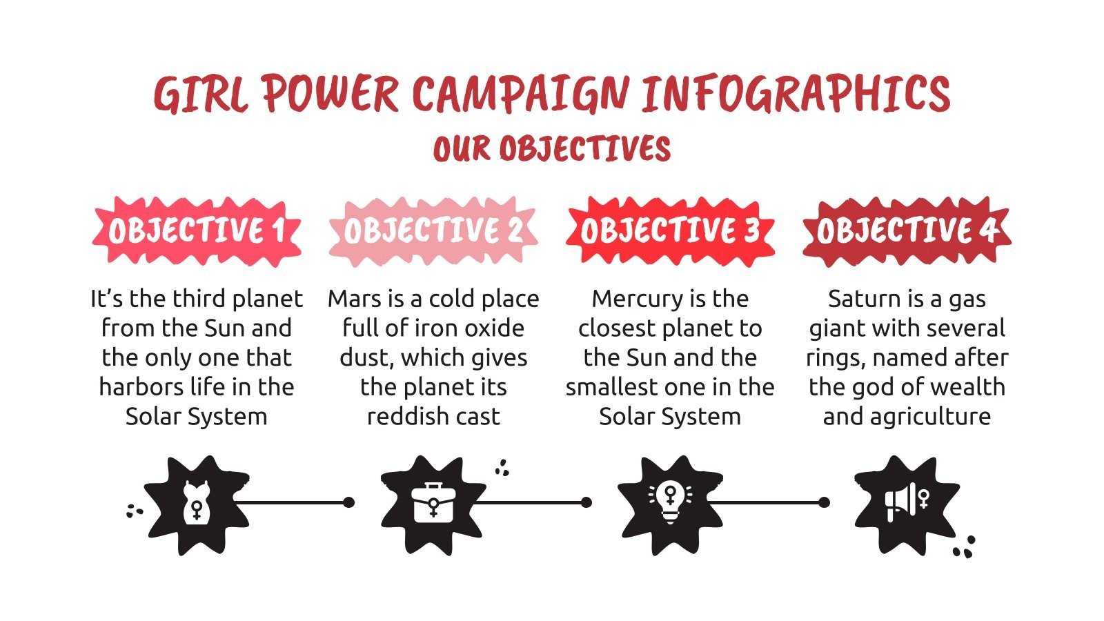 Girl Power Campaign Infographics Template