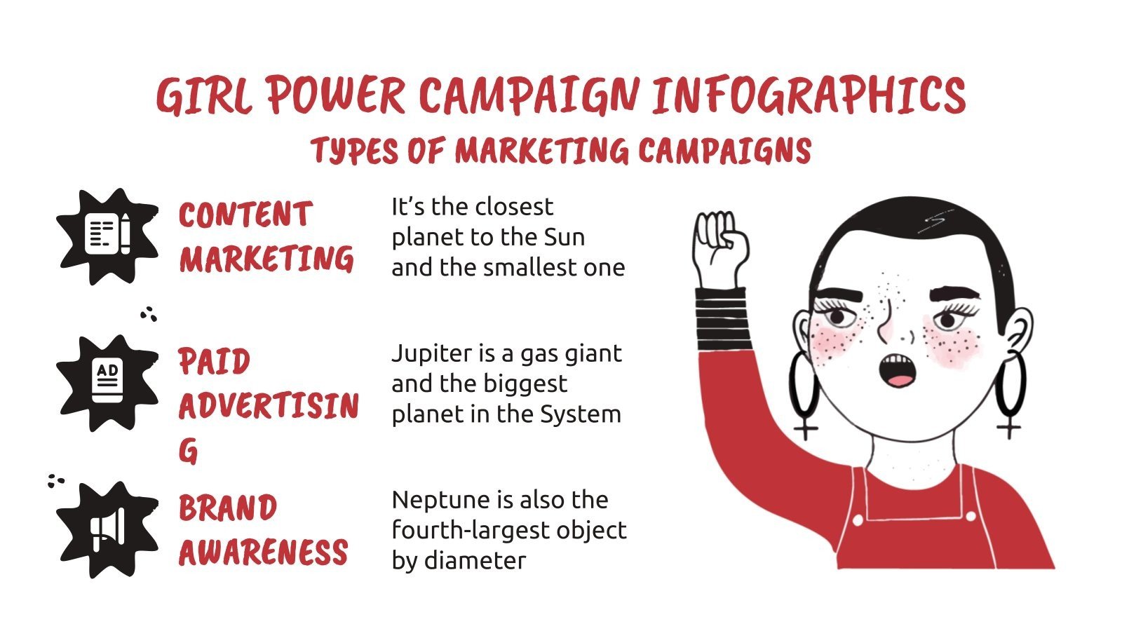 Girl Power Campaign Infographics Template