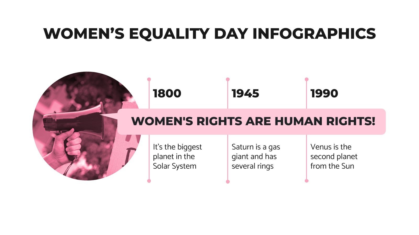 Women's Equality Day Infographics Template