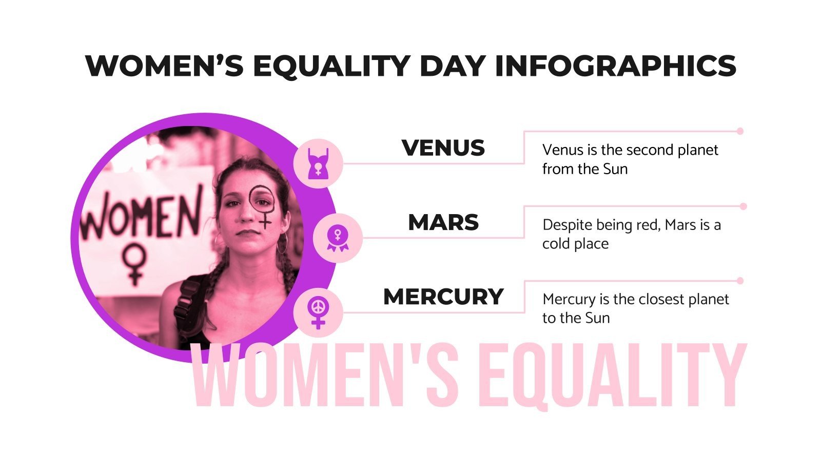 Women's Equality Day Infographics Template