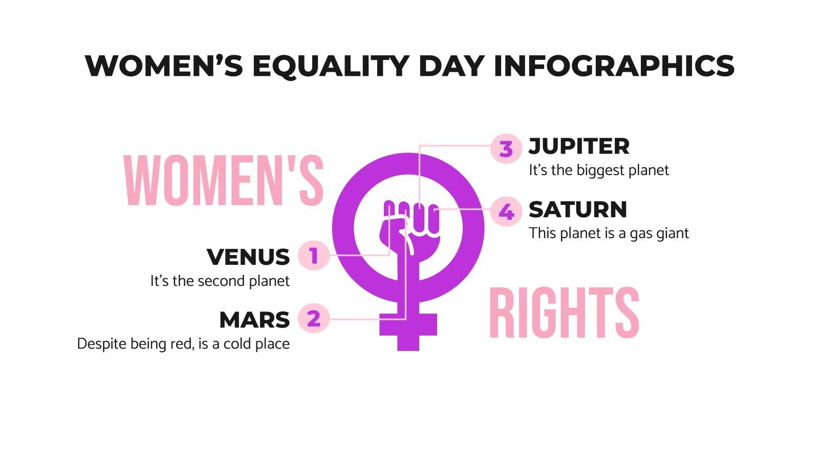 Women's Equality Day Infographics Template