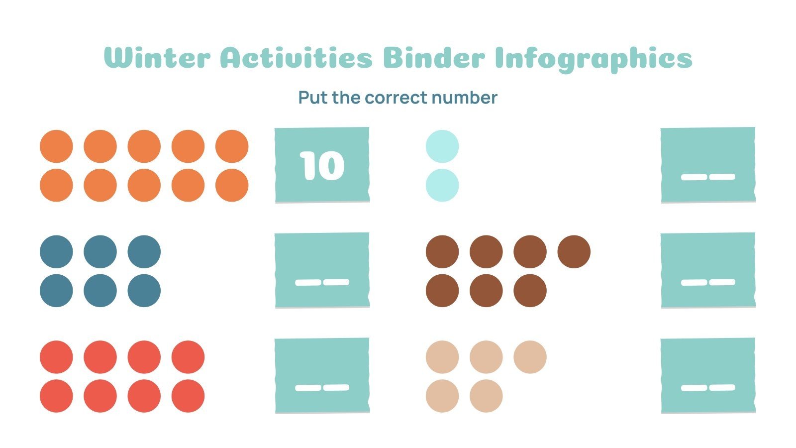 Winter Activities Binder Infographics Template