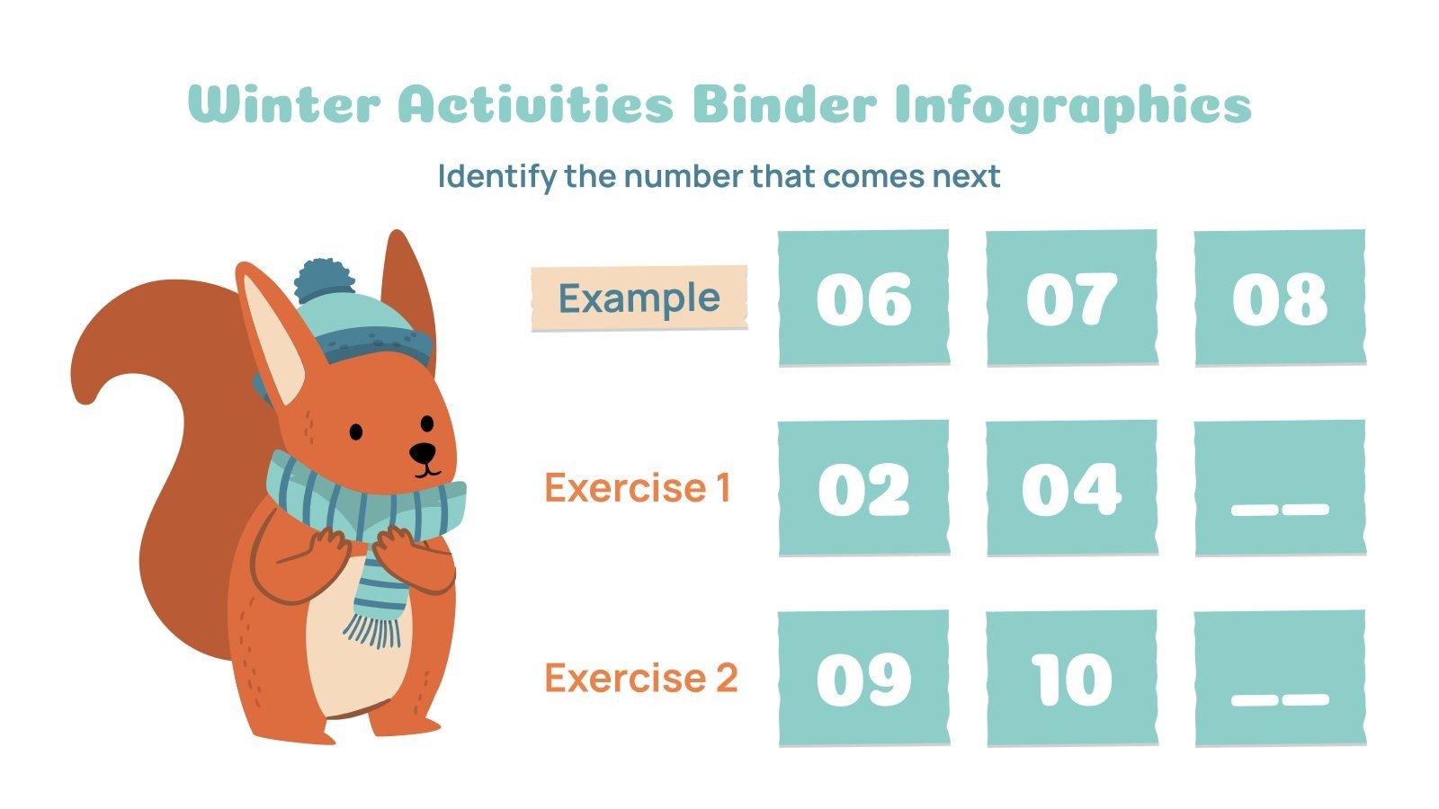 Winter Activities Binder Infographics Template
