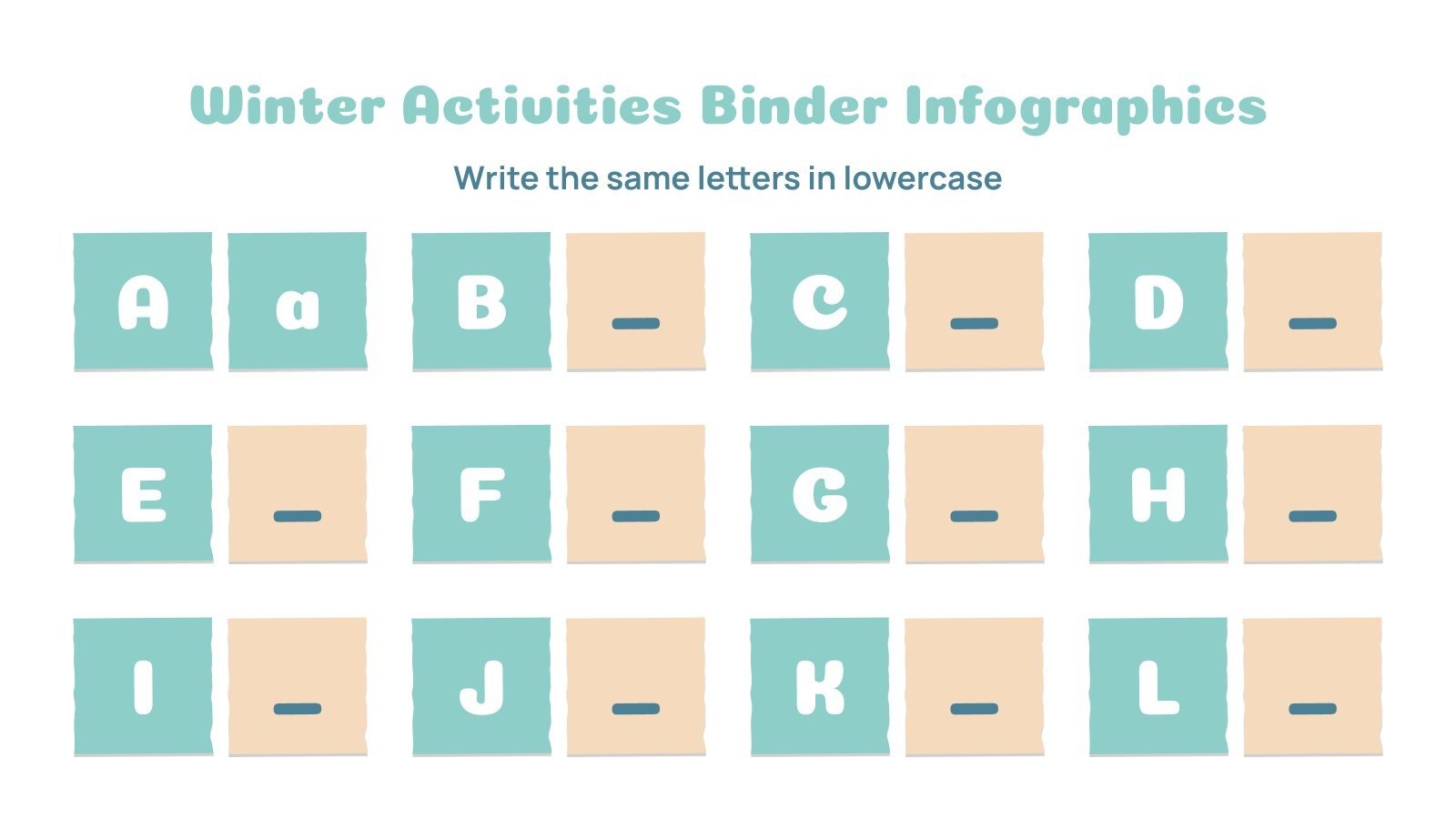Winter Activities Binder Infographics Template