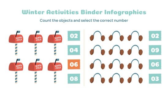 Winter Activities Binder Infographics Template
