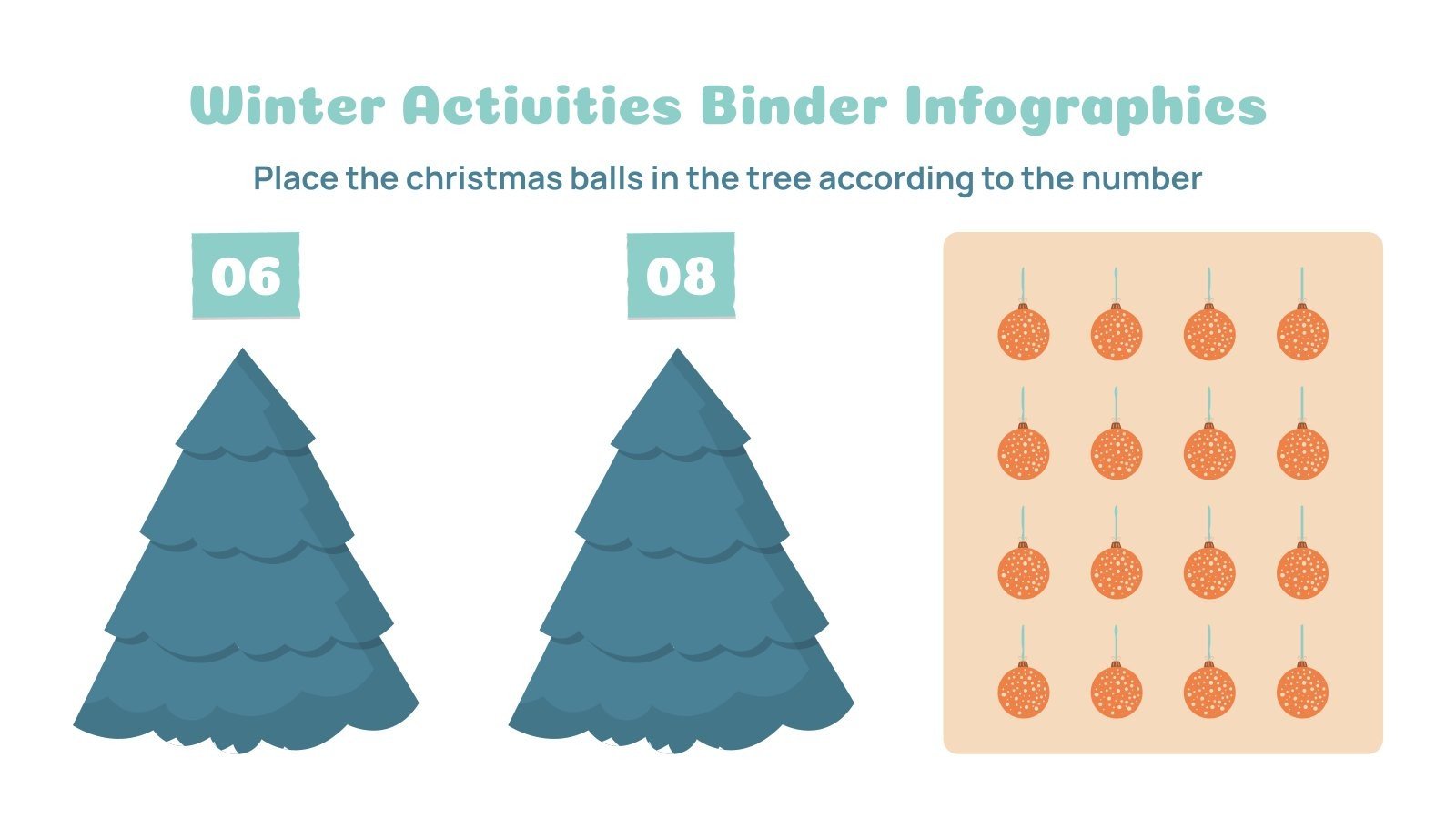 Winter Activities Binder Infographics Template
