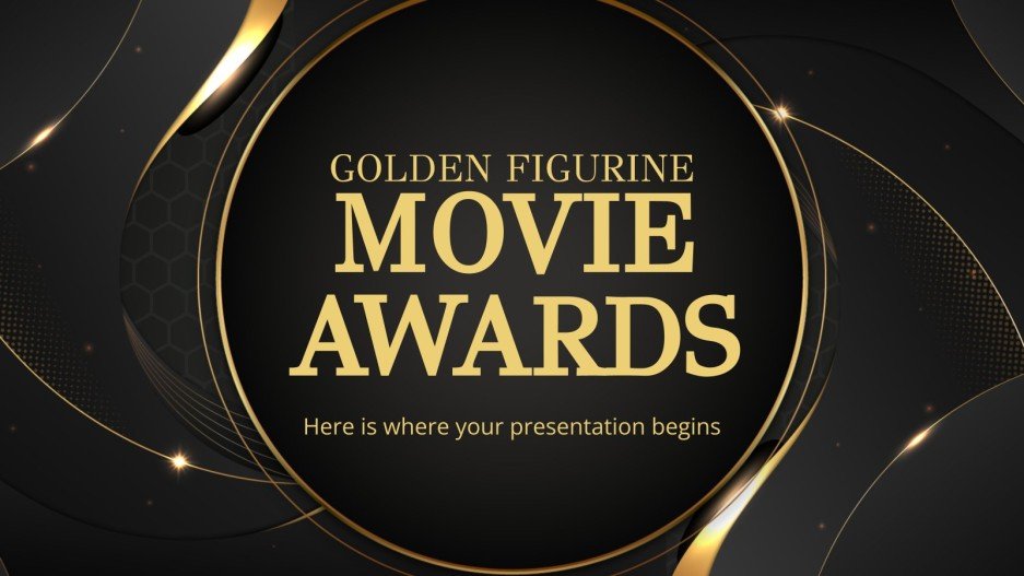 Free golden templates for Google Slides and PowerPoint