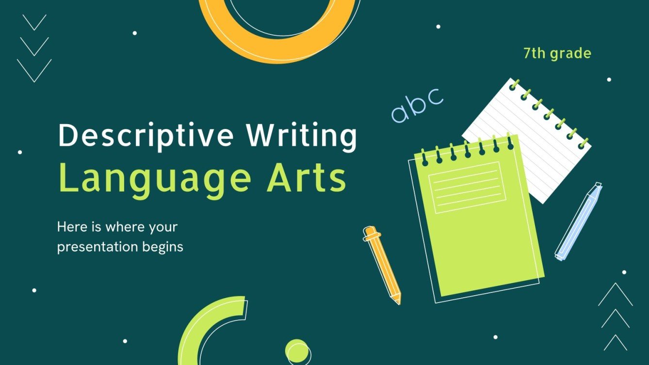 Descriptive Writing - Language Arts - 7th grade Presentation