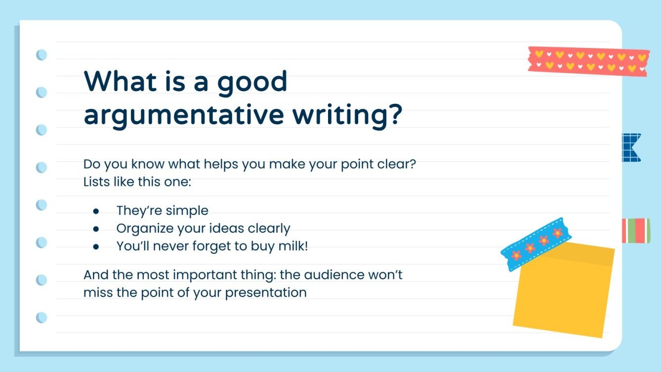 Argumentative Writing - Language Arts - 6th grade