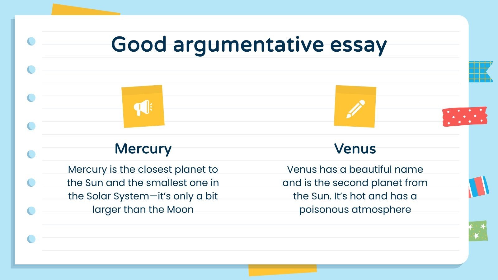 Argumentative Writing - Language Arts - 6th grade