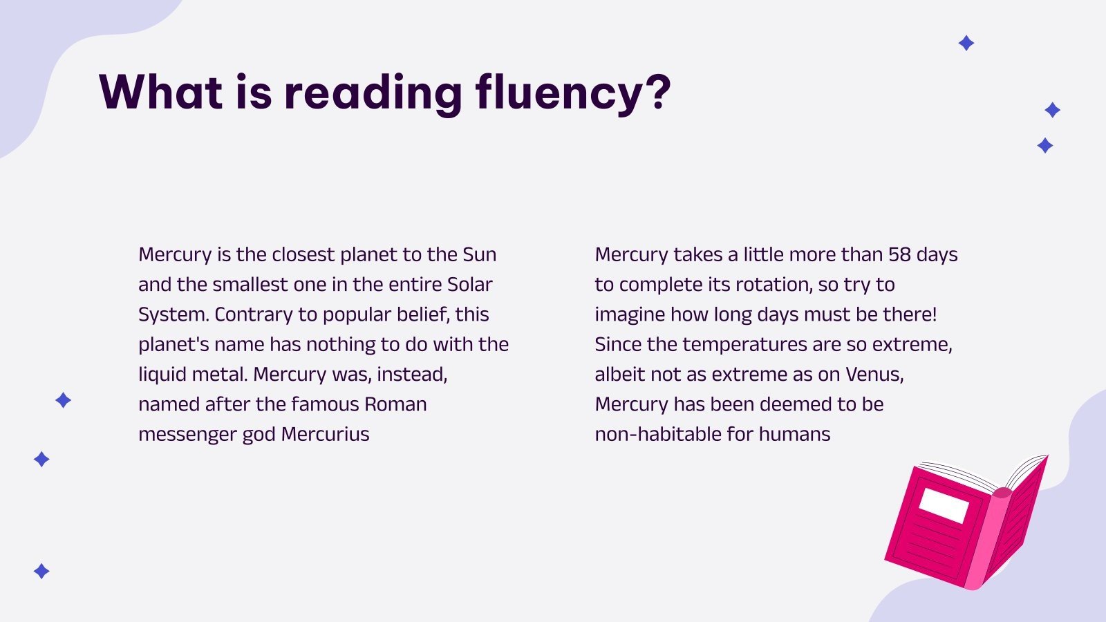 Reading Fluency - Language Arts - 2nd grade Presentation