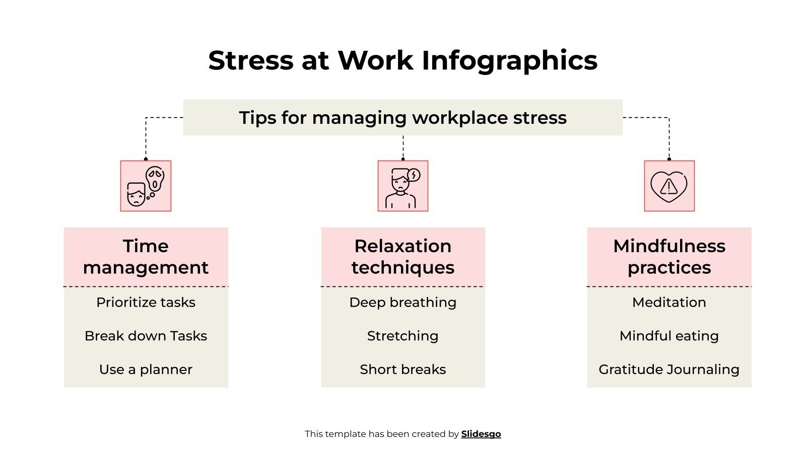 Stress at Work Infographics Presentation