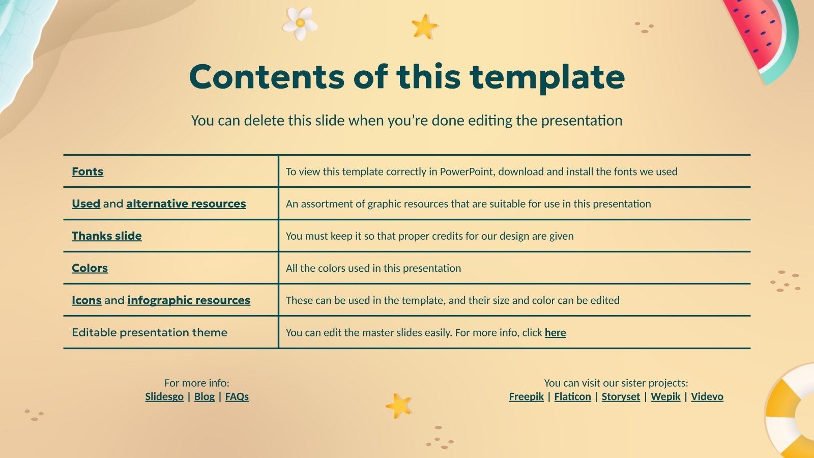 Chill End of the Summer Beach Presentation