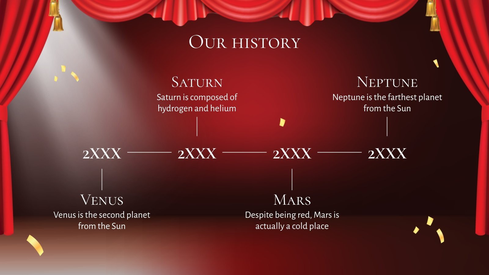 Red Curtain Presentation Template Presentation