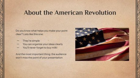 The American Revolution - History - 8th grade Presentation