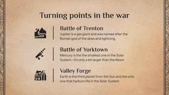 The American Revolution - History - 8th grade Presentation