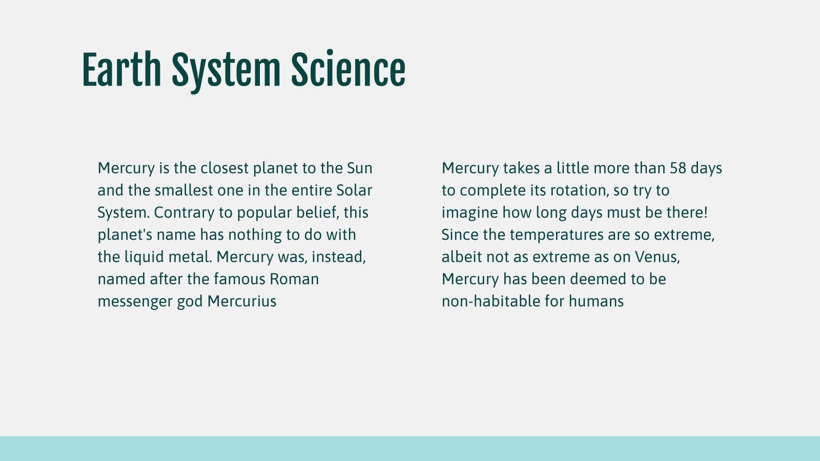 Earth System Science - Bachelor of Science in Earth Systems