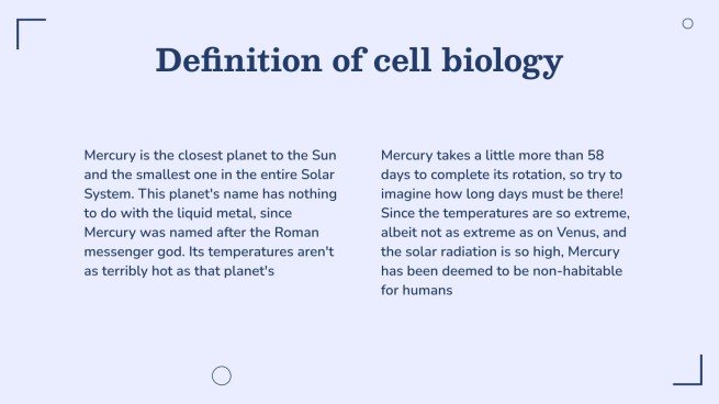 Cell Biology - Bachelor of Science in Biology Presentation