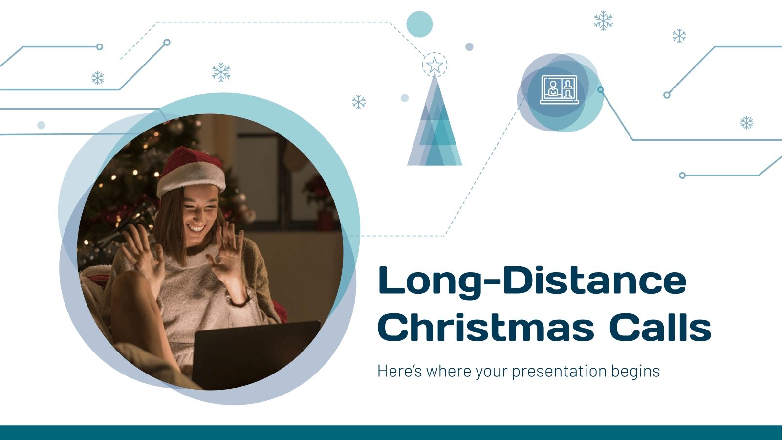 Long-Distance Christmas Calls Google Slides & PPT template